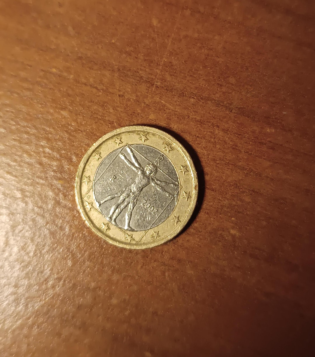 Rare Coin 1 Euro 2002 Italy Leonardo Da Vinci Authentic Coin. Vintage ...