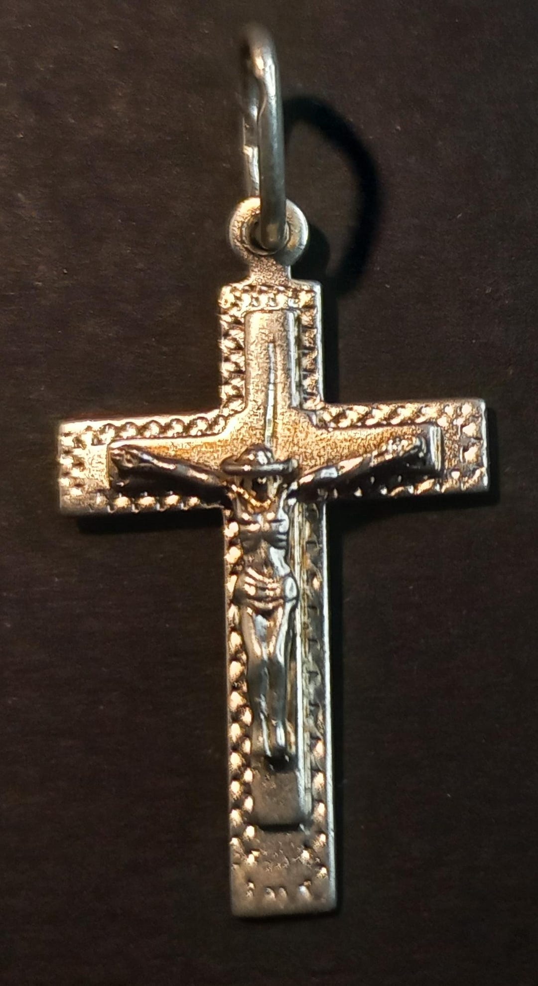 Ag Ukraine Ukrainian Greek Orthodox Cross Pendant Suspension Sterling ...
