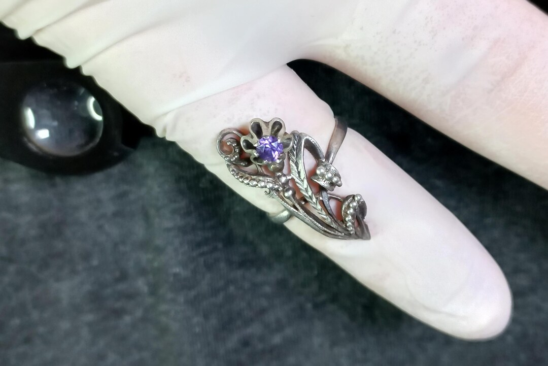 Antique Russian Sterling Silver 925 Ag Ring Sz 6 Soviet USSR Vintage ...