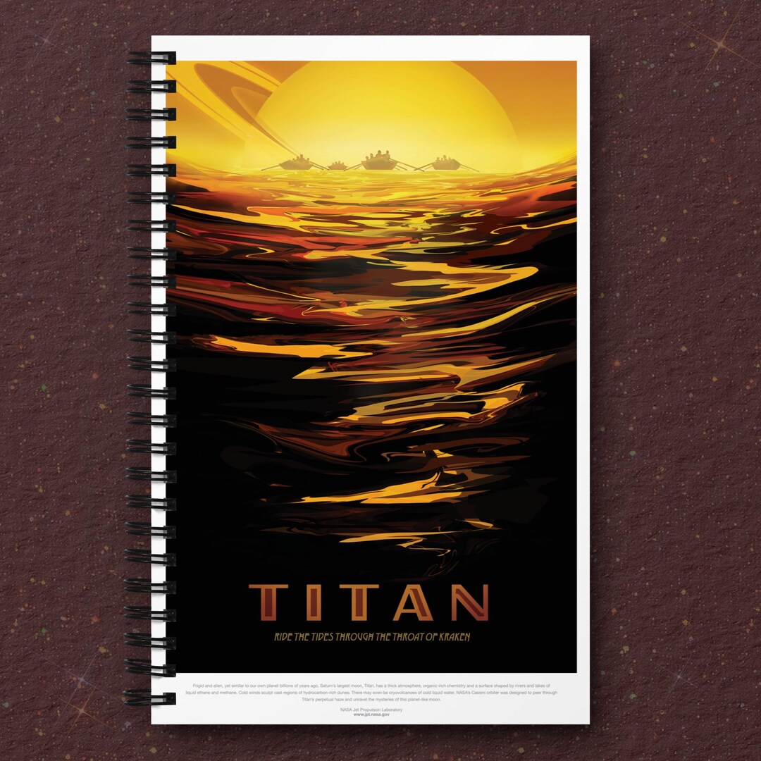 Titan NASA Notebook: Imaginary Space Travel Journal - Etsy