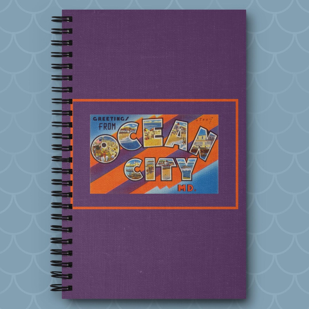 Ocean City Vintage Art Notebook: 1930s Travel Diary - Etsy