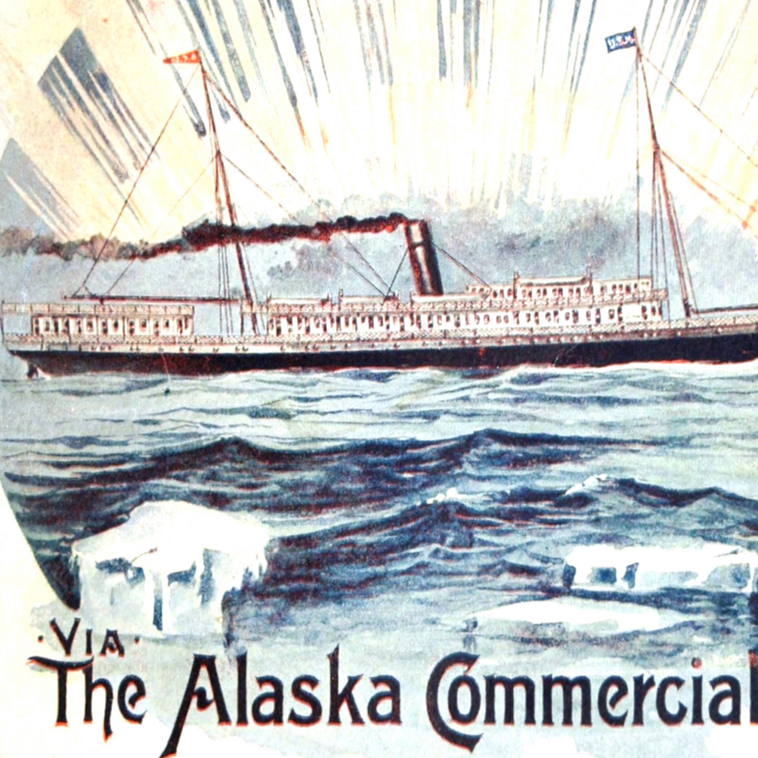 Klondike Alaska Print Gold Rush Art Vintage Gold Rush Print Historical ...