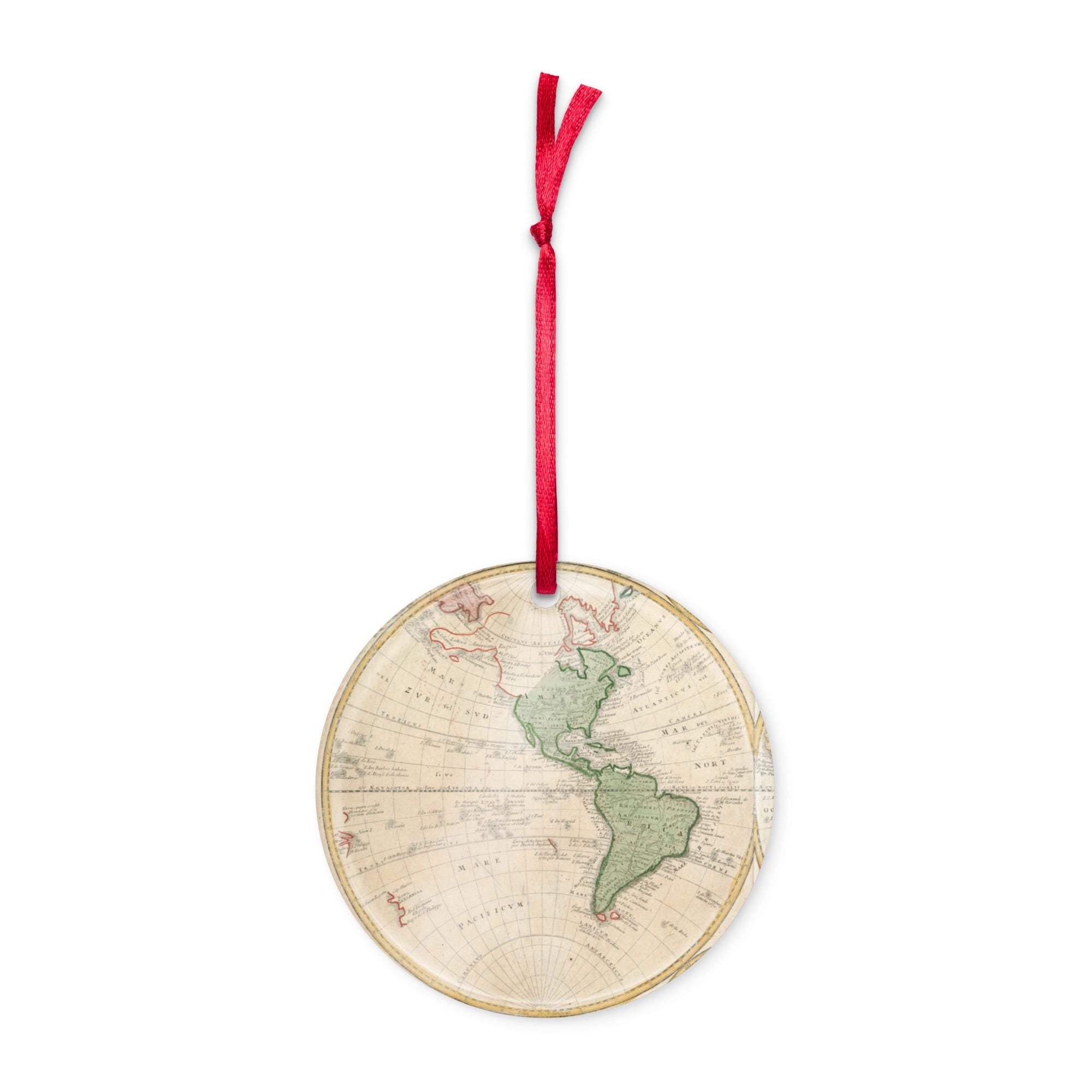 World Map Christmas Ornament World Map Ornament Map of the World ...