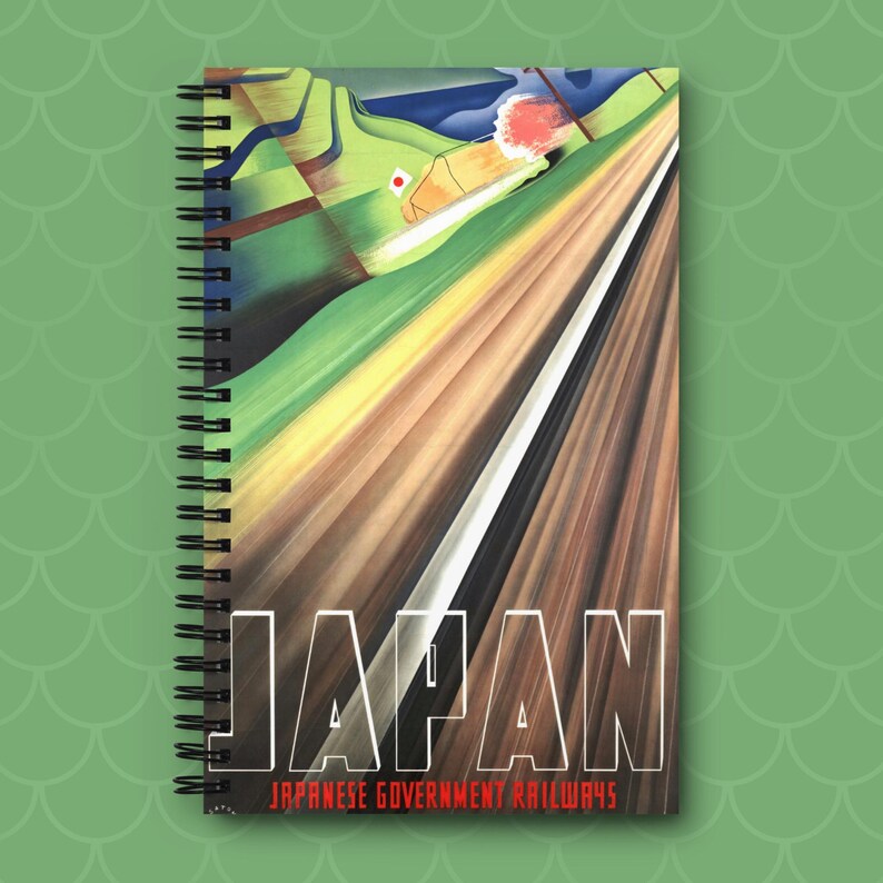 Japanese Government Railways Poster Japan Notebook Vintage Railway ...