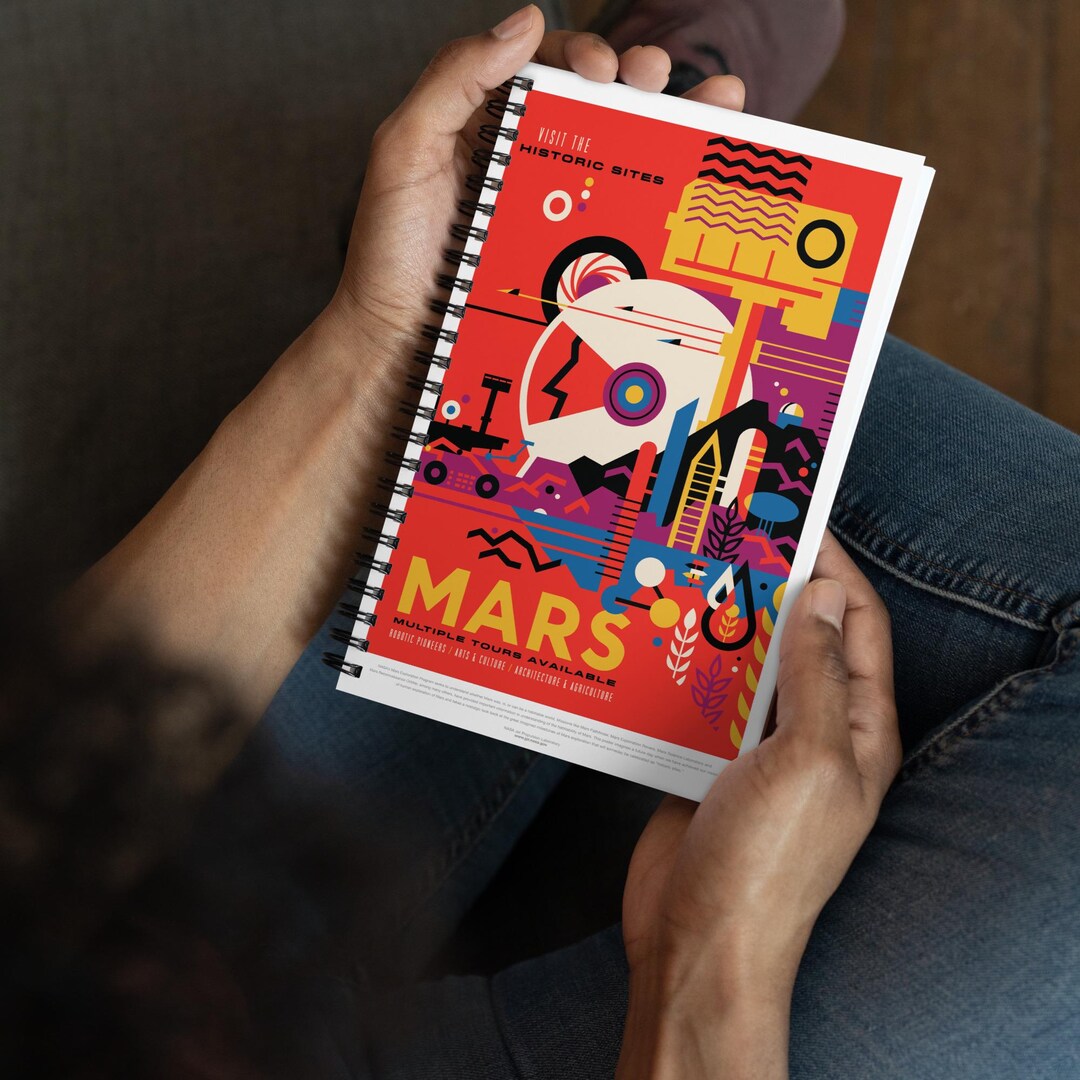 Mars NASA Journal: Retro Sci-fi Space Notebook - Etsy