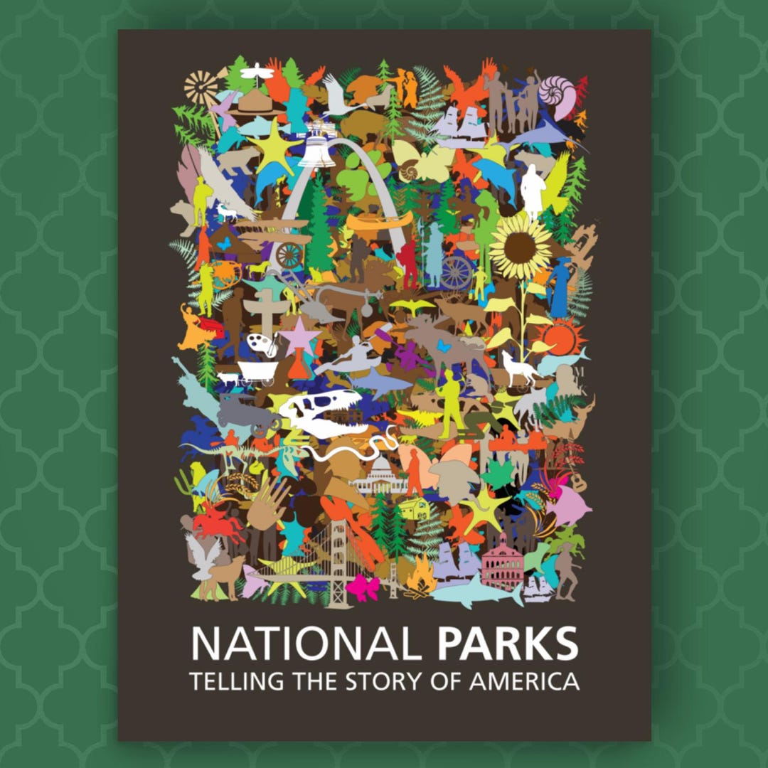 National Park Poster National Parks Landscapes and Stories Poster ...