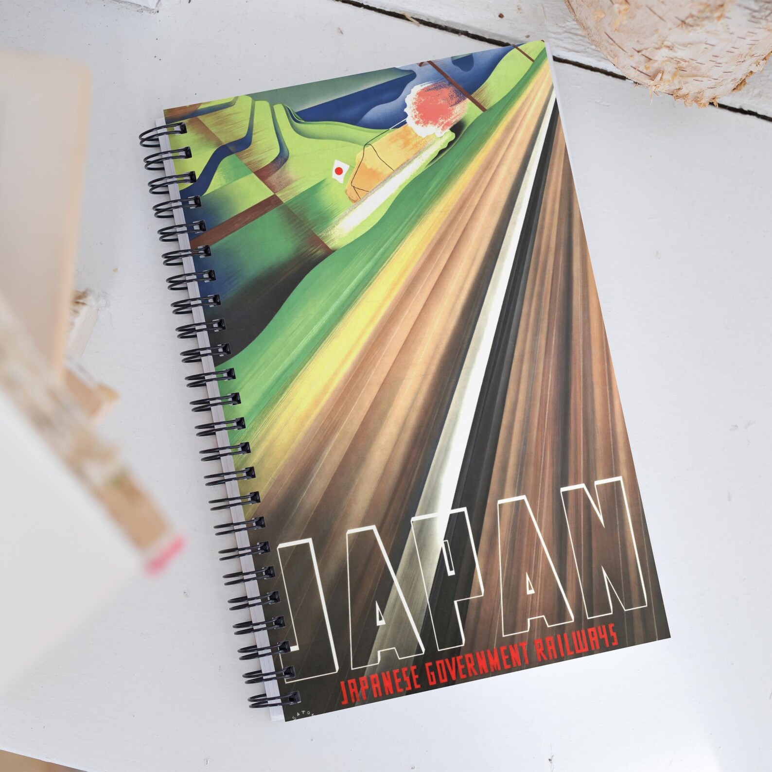 Japanese Government Railways Poster Japan Notebook Vintage Railway ...