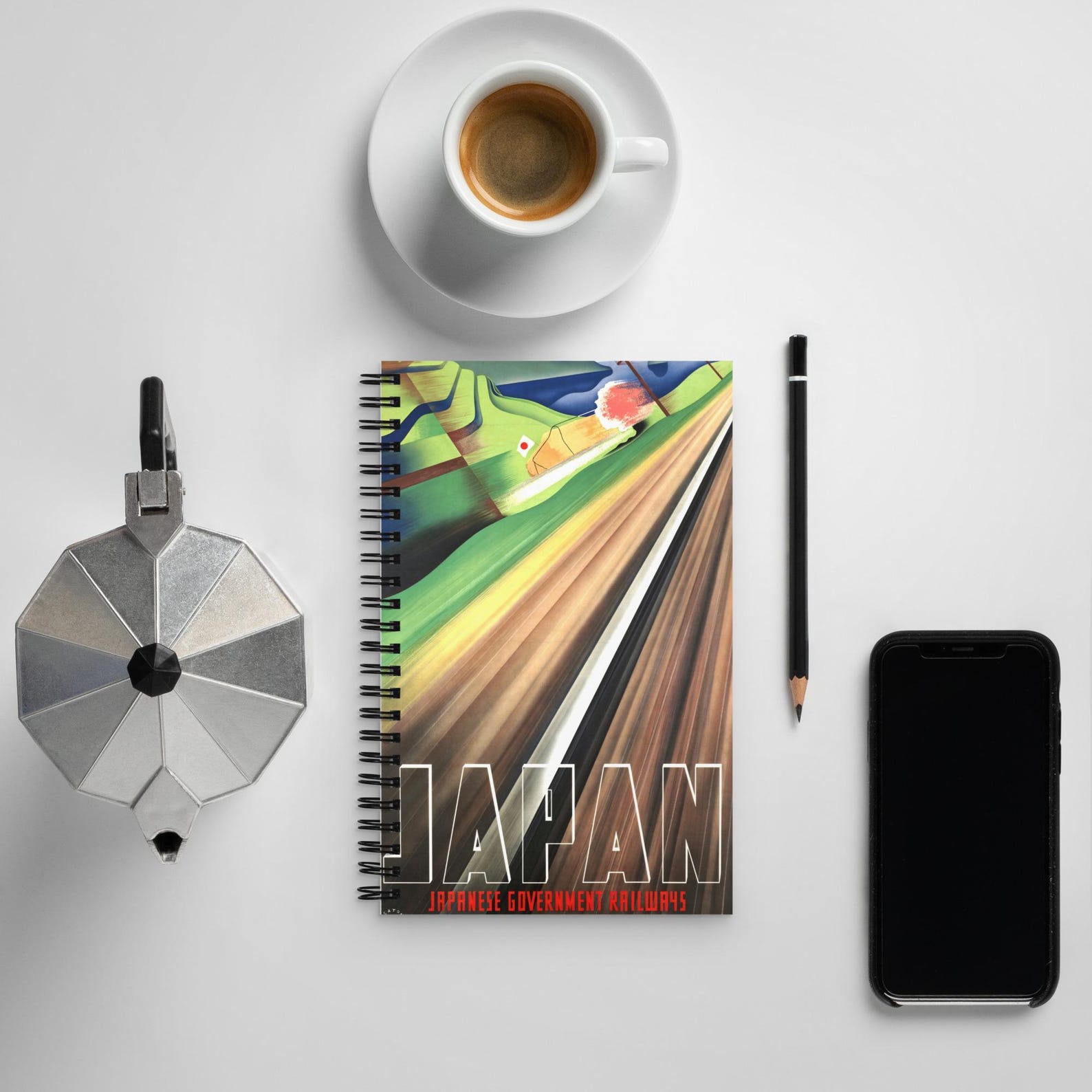 Japanese Government Railways Poster Japan Notebook Vintage Railway ...