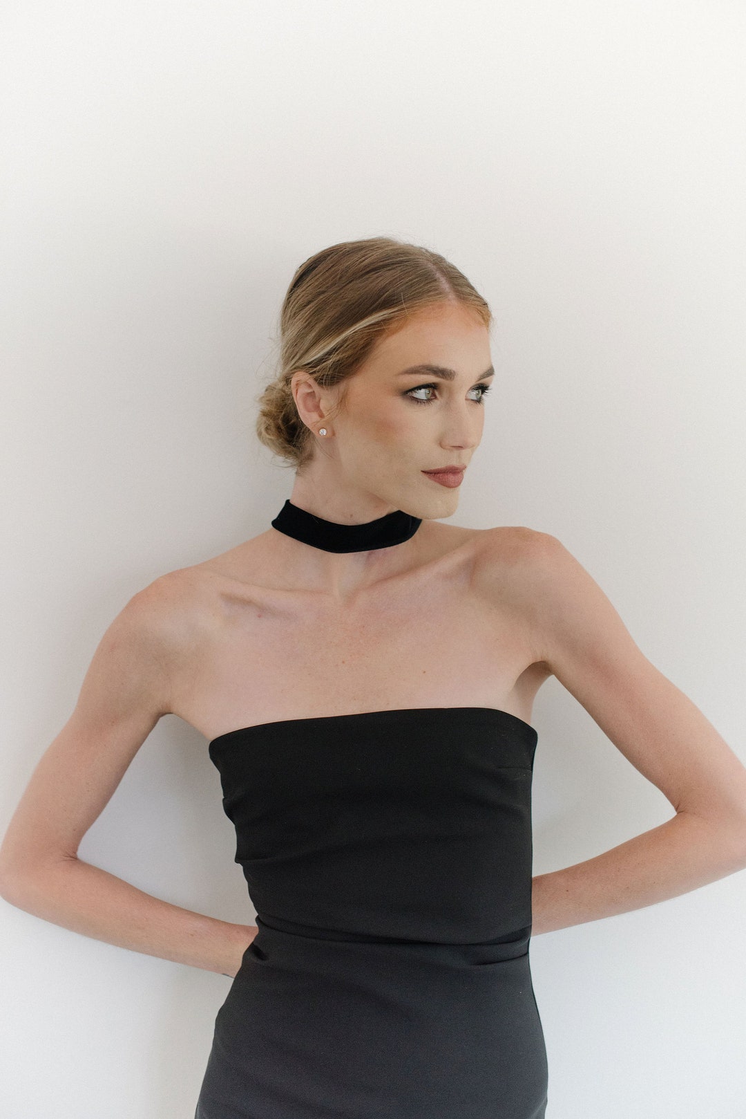 Super Skinny Velvet Scarf, Choker, Neck Scarf - Etsy