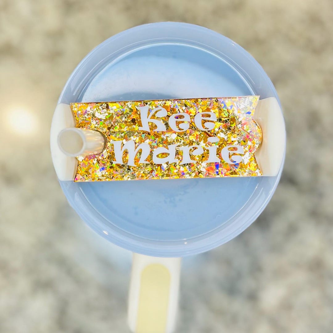 Personalized Stanley Name Plate, Stanley Name Tag, Acrylic Lid Topper ...