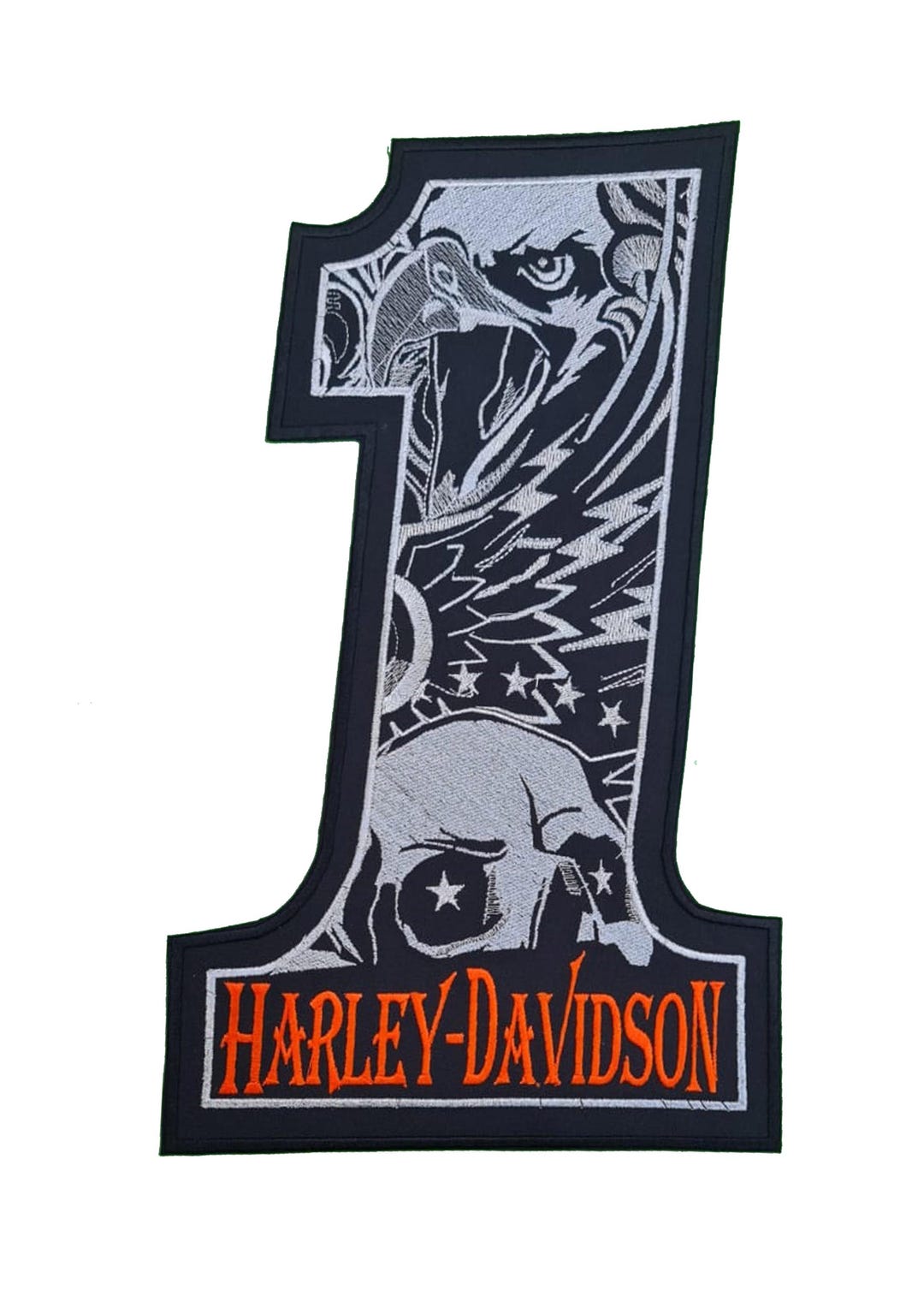 Large Embroidery HARLEY Motorcycle Patch Jacket Sweattshirt Tshirt Vest ...