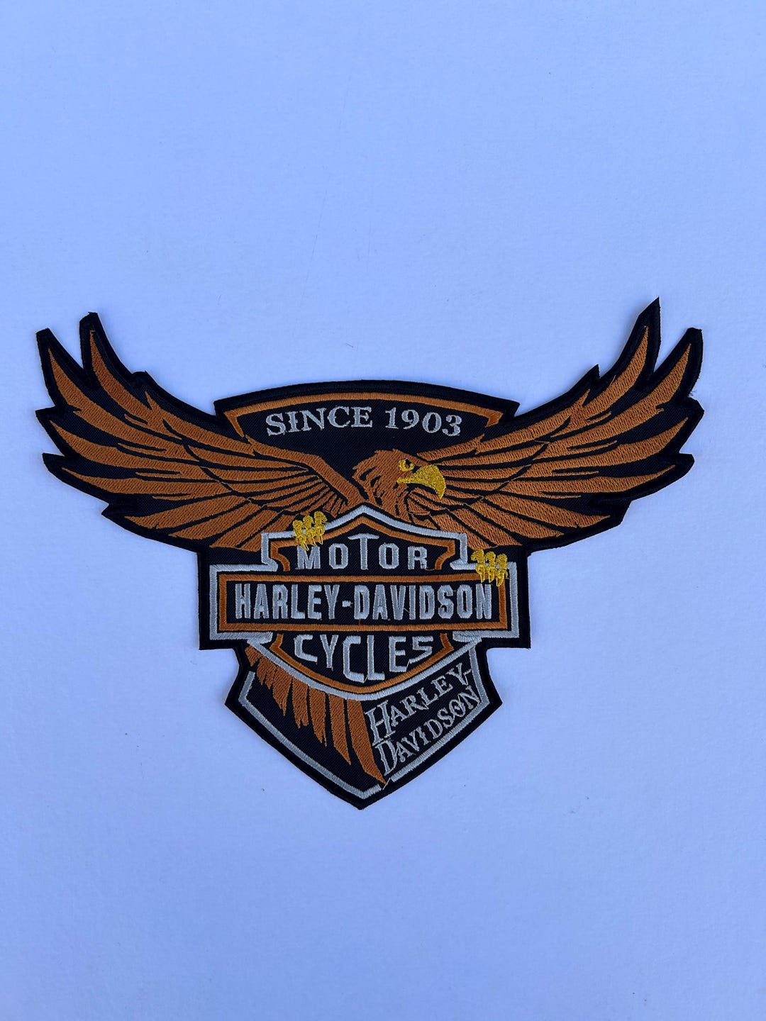 Large Embroidery HARLEY EAGLE Embrıodery Patch Jacket Sweatshirt Tshirt ...