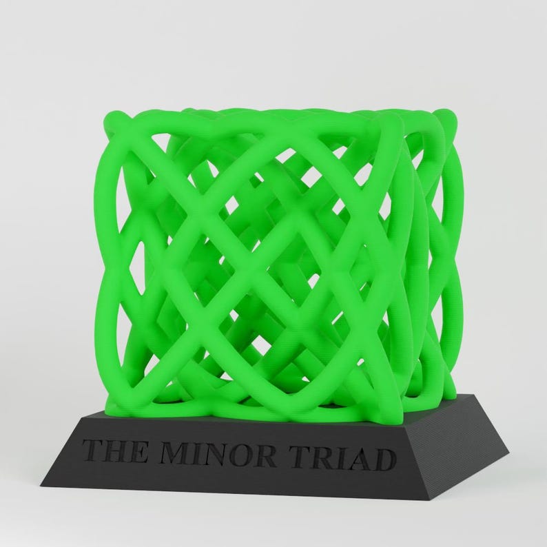 MINOR TRIAD Lissajous Curve - 3D Printed - Etsy