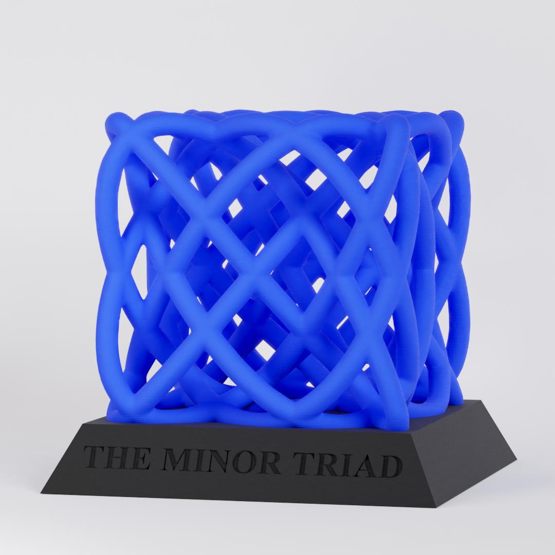 MINOR TRIAD Lissajous Curve - 3D Printed - Etsy