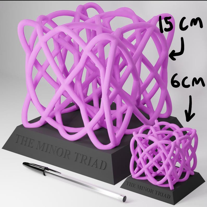 MINOR TRIAD Lissajous Curve - 3D Printed - Etsy
