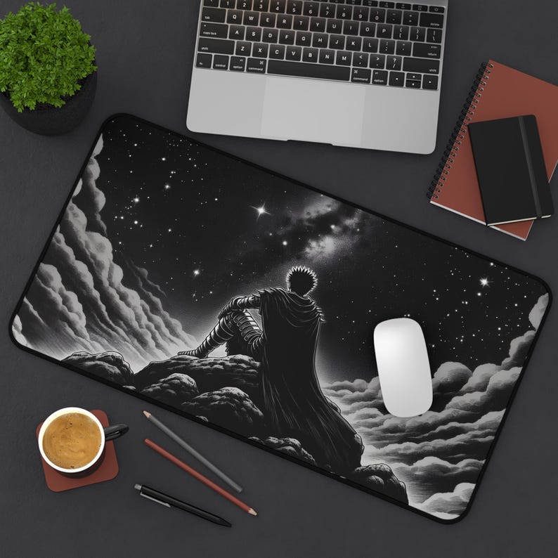 Berserk Manga Starry Night Gaming Mouse Pad, Anime Desk Mat - Etsy