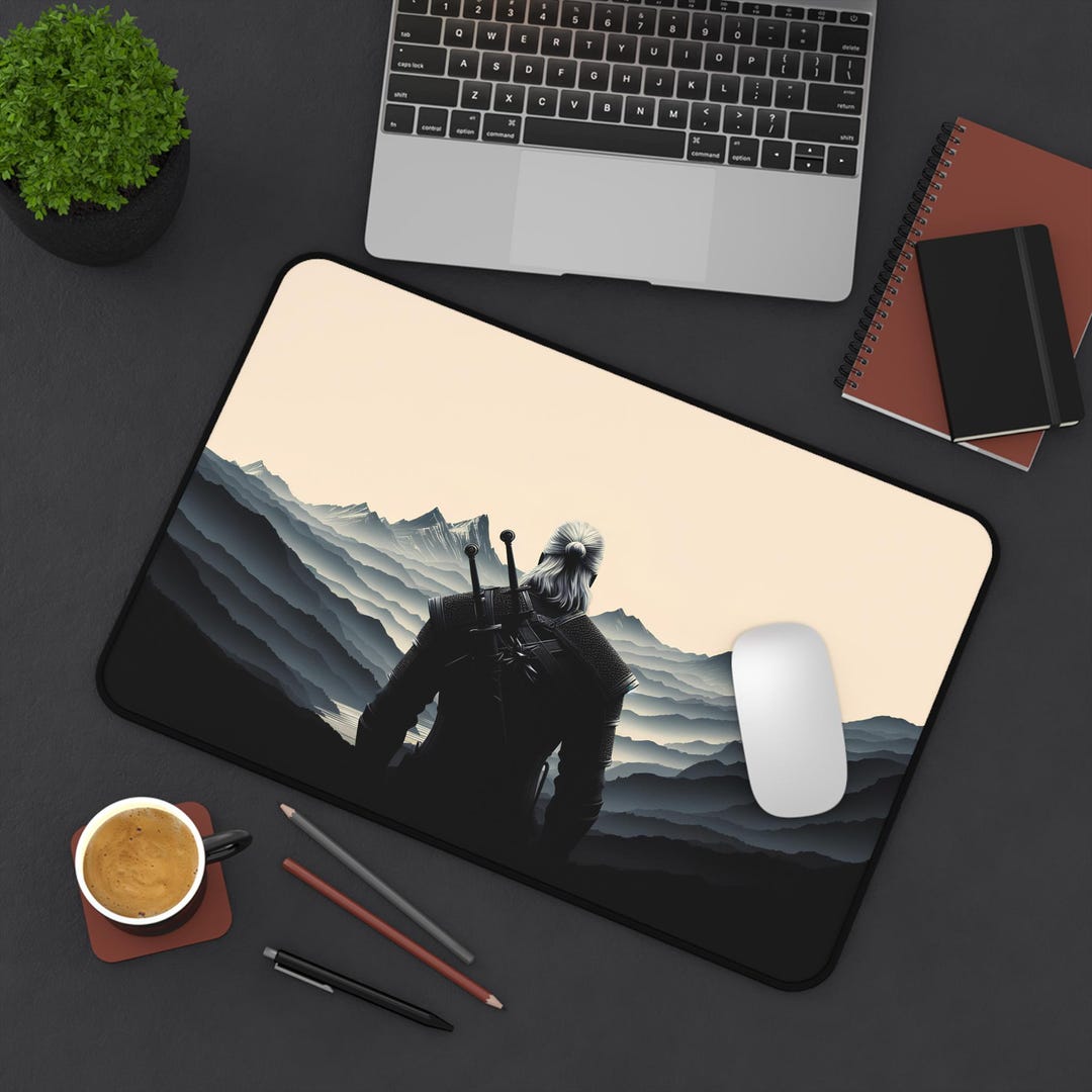 Gaming Desk Mat, the Witcher Themed, Mouse Pad, Witcher 3 Gift, Video ...