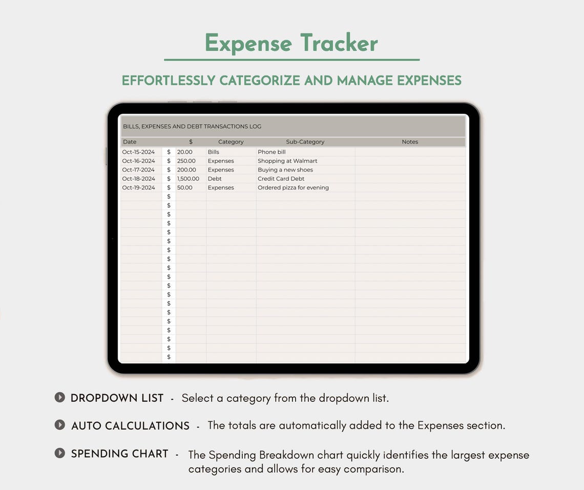 Monthly Budget Spreadsheet Beige Brown Palette Simple Annual Budget ...