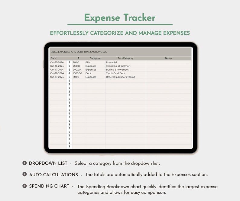 Monthly Budget Spreadsheet Beige Brown Palette Simple Annual Budget ...