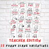 Kids Funny Slang 16 Valentine’s Cards, Tween, School Boys Girls ...