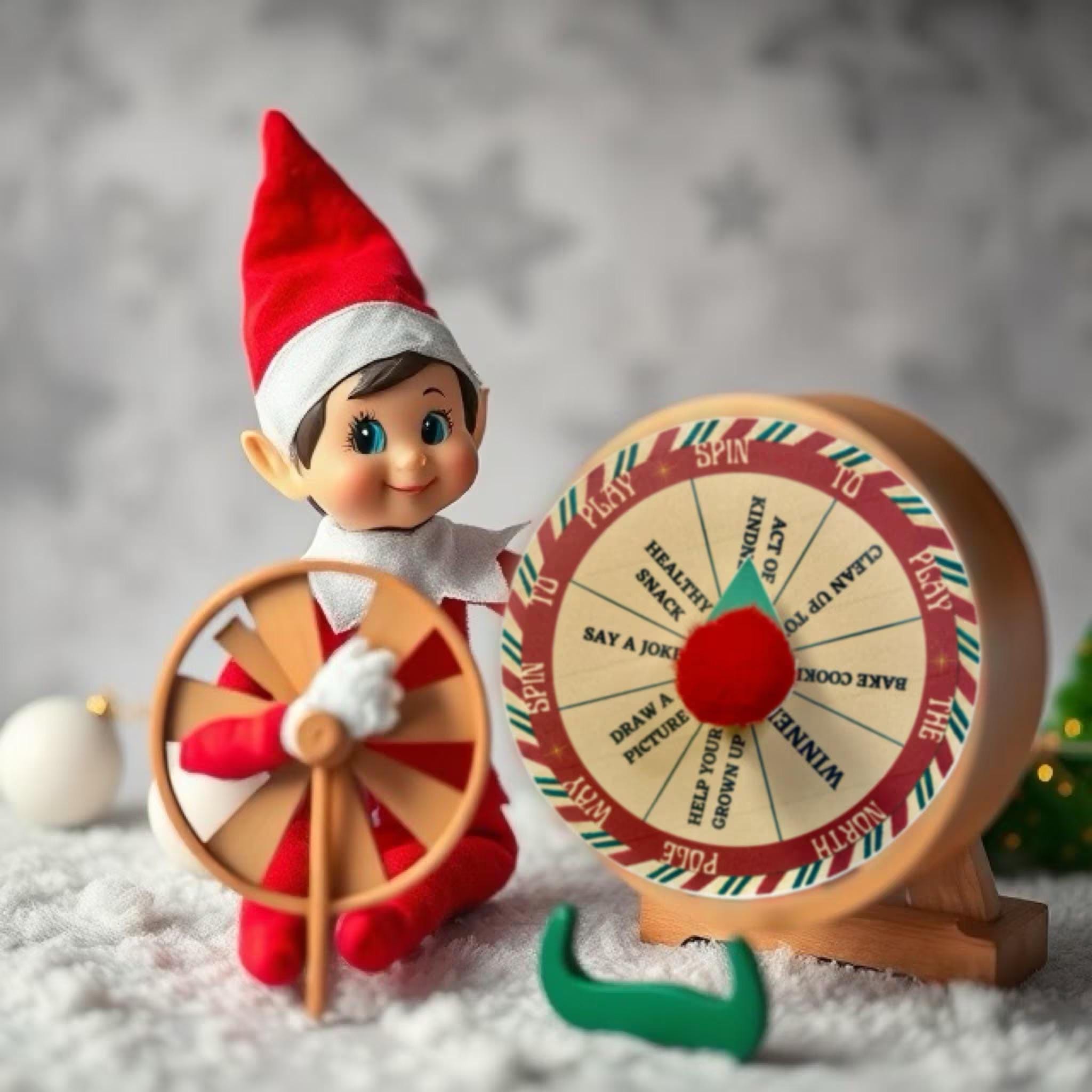 Printable Prop for Holiday Elf Shelf Ideas, Spin Wheel Picker Spinner ...