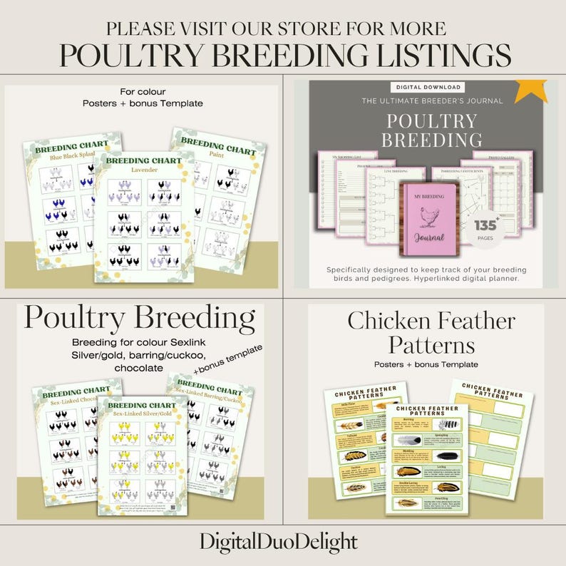 Hatchery Forms Records Price List Chicken Poultry Organizers Bundle ...