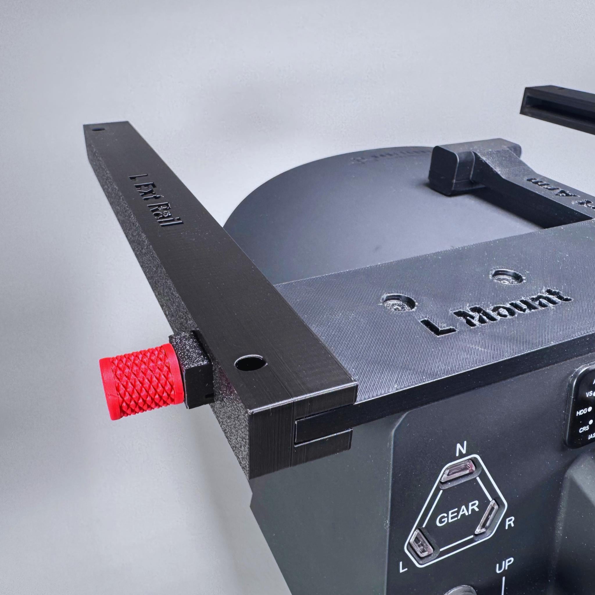 Sliding Under Desk Mount Honeycomb Bravo Throttle Quadrant Mount ...