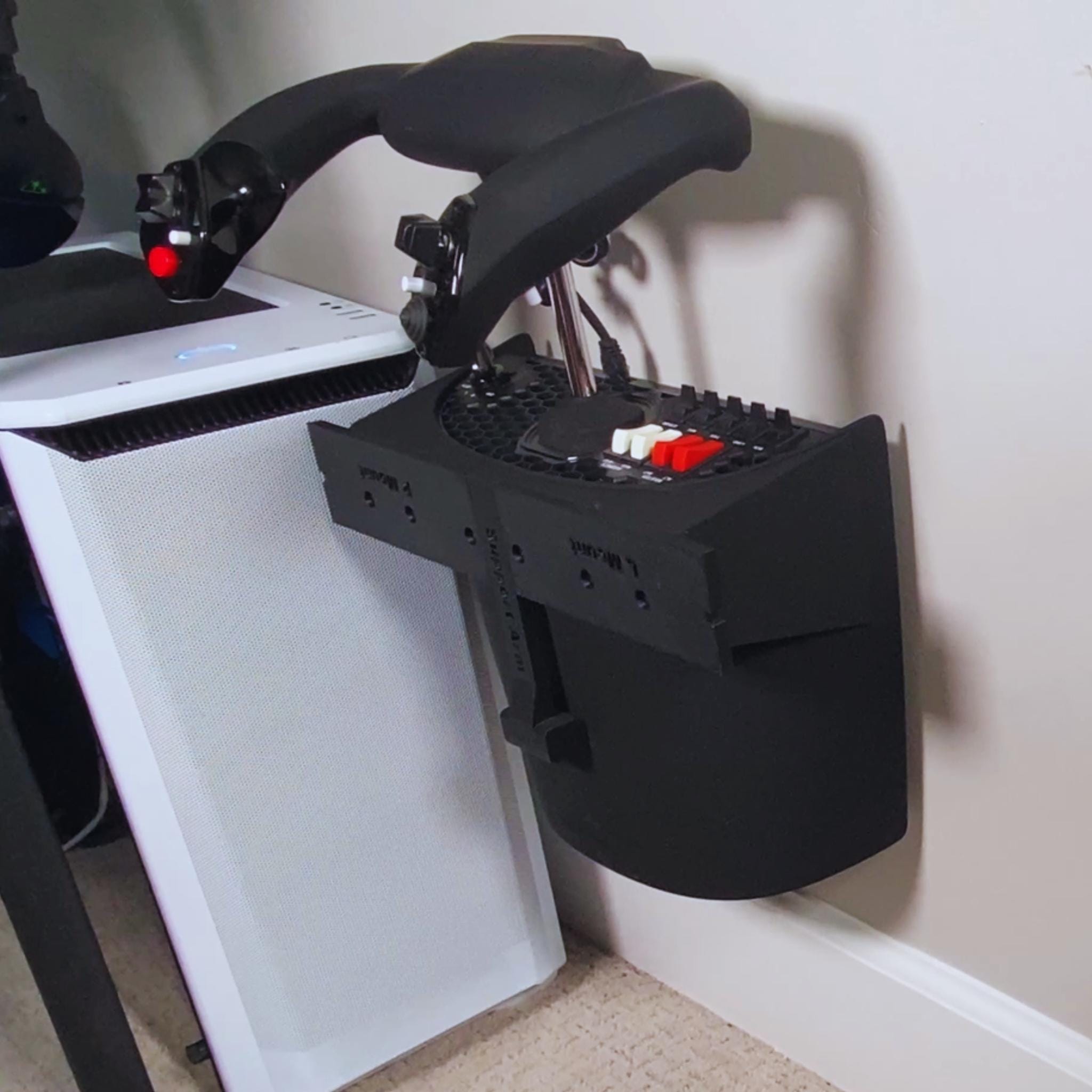 Honeycomb Alpha Yoke Wall MOUNT / Flight Simulator Accessory - Etsy
