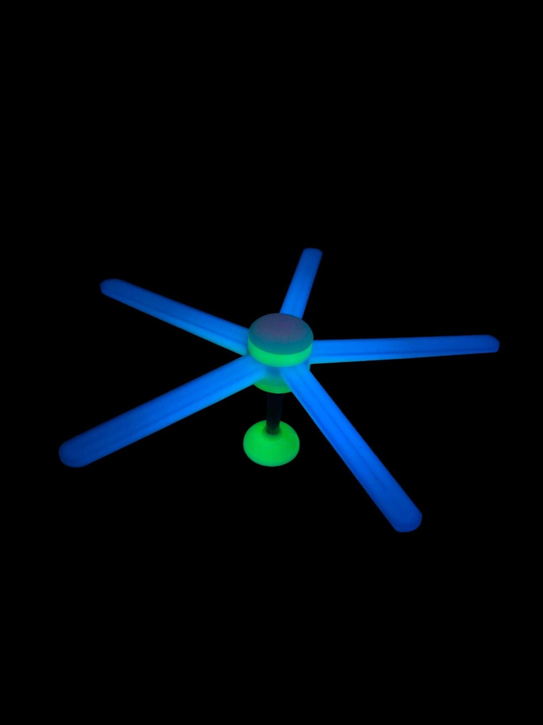 Sensory Toy Fan Fidget Spinner GZ1 - Glow in the Dark UV - Etsy