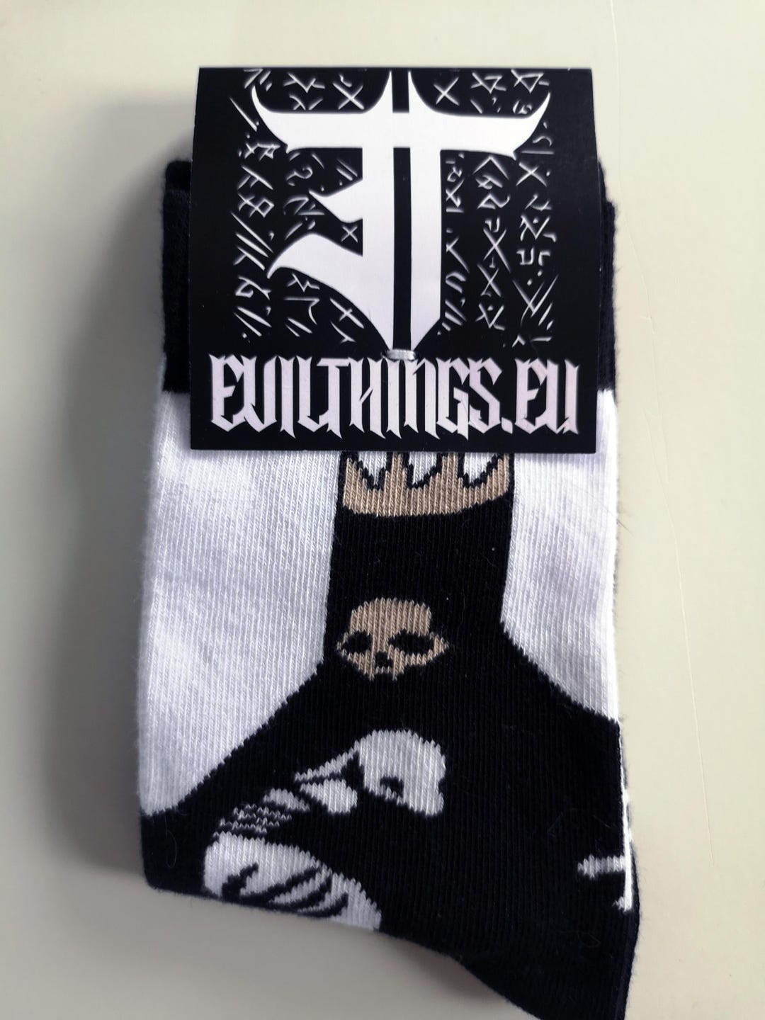 Evil Skeleton King Socks Halloween Socks Socks for Women Spooky Socks ...