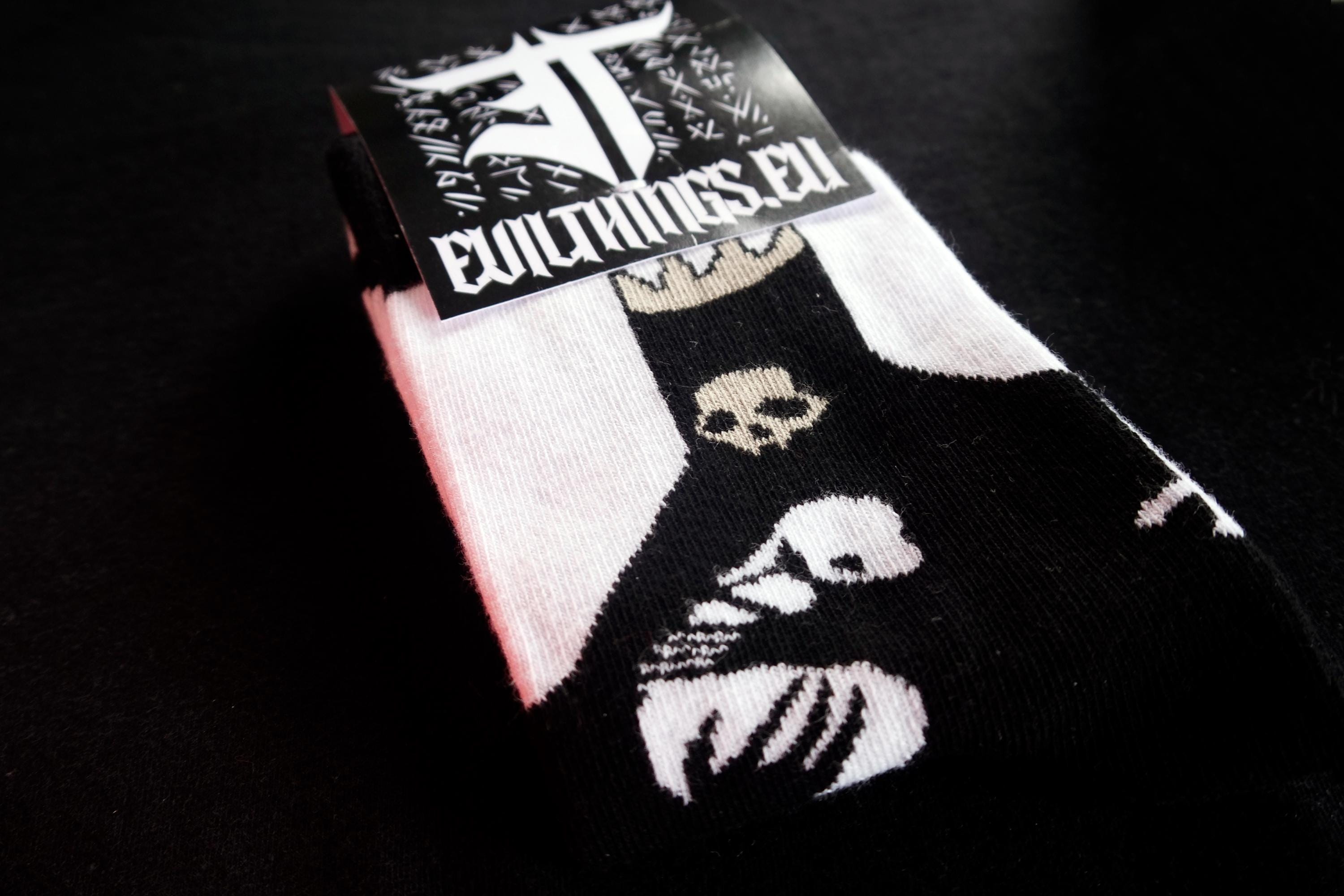 Evil Skeleton King Socks Halloween Socks Socks for Women Spooky Socks ...