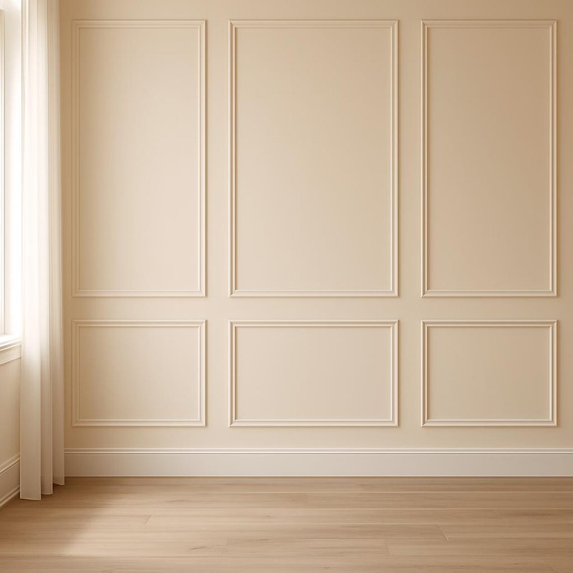 Wall Panelling, Pre-cut Wall Trim, DIY Wall Paneling Set, Wainscoting ...