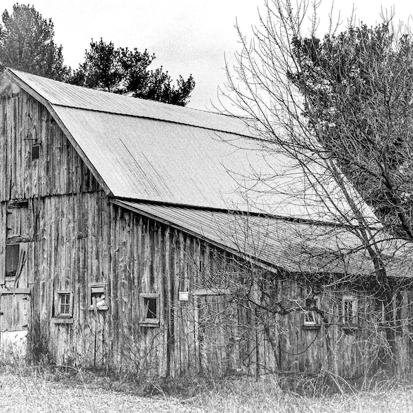 Pencil Drawings of Old Farms - Etsy
