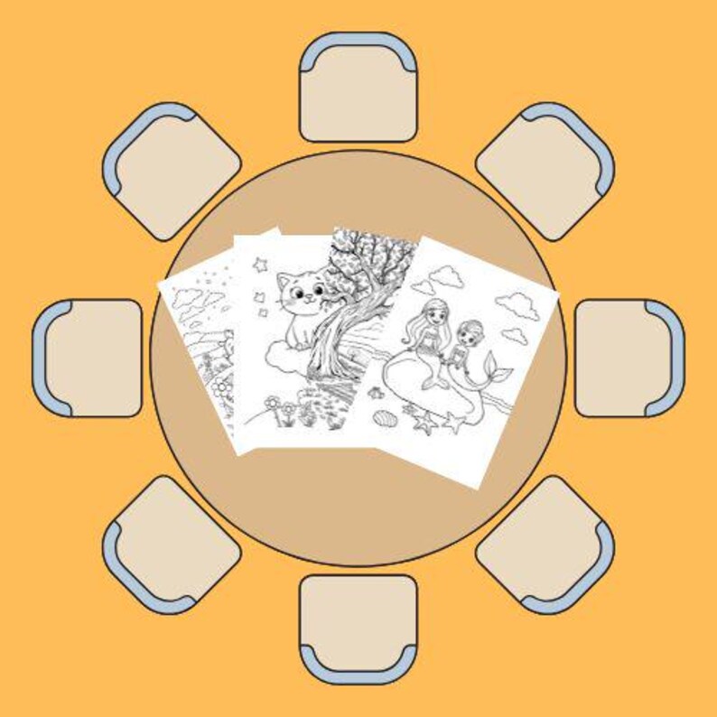 20 Familly Coloring Pages Pack - Etsy