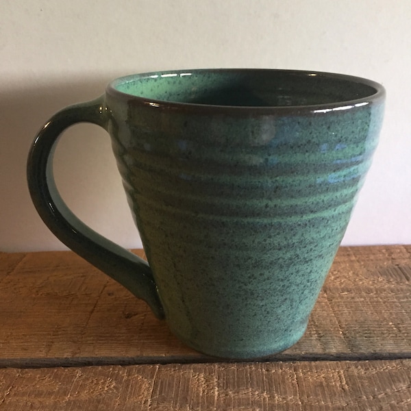 Green Stoneware Mugs - Etsy