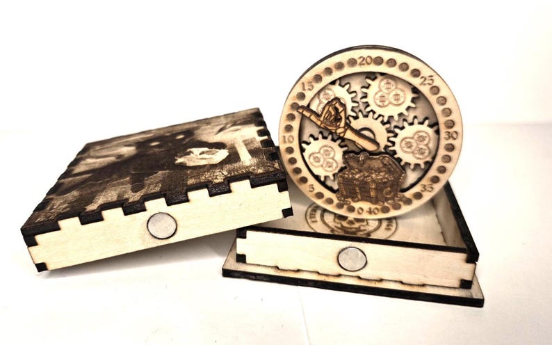 Laser Engraved Wooden MTG Life Counter | Commander Dial Tracker With ...