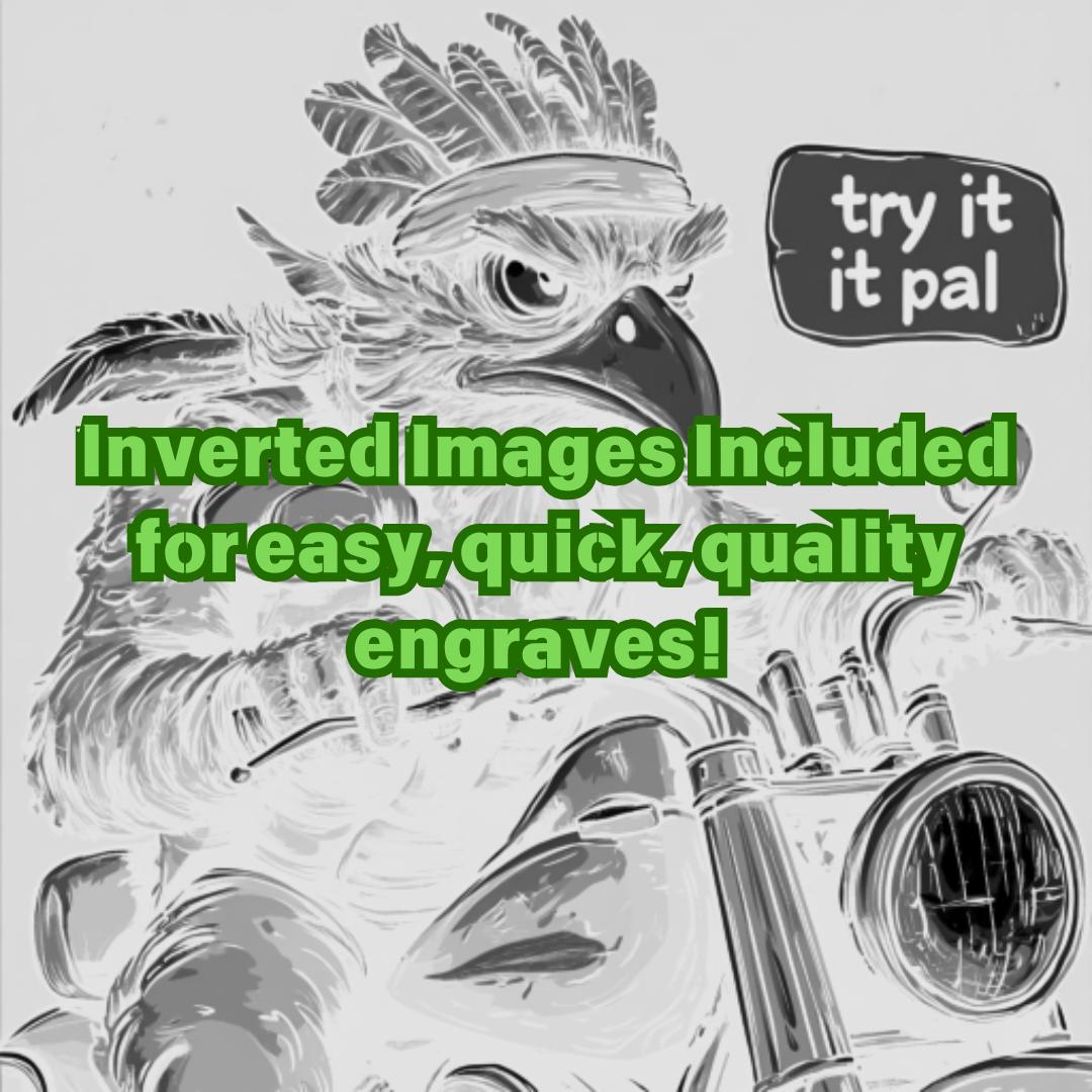 4 Angry Thanksgiving Turkey PNG Laser Engraving Files for Slate or Wood ...