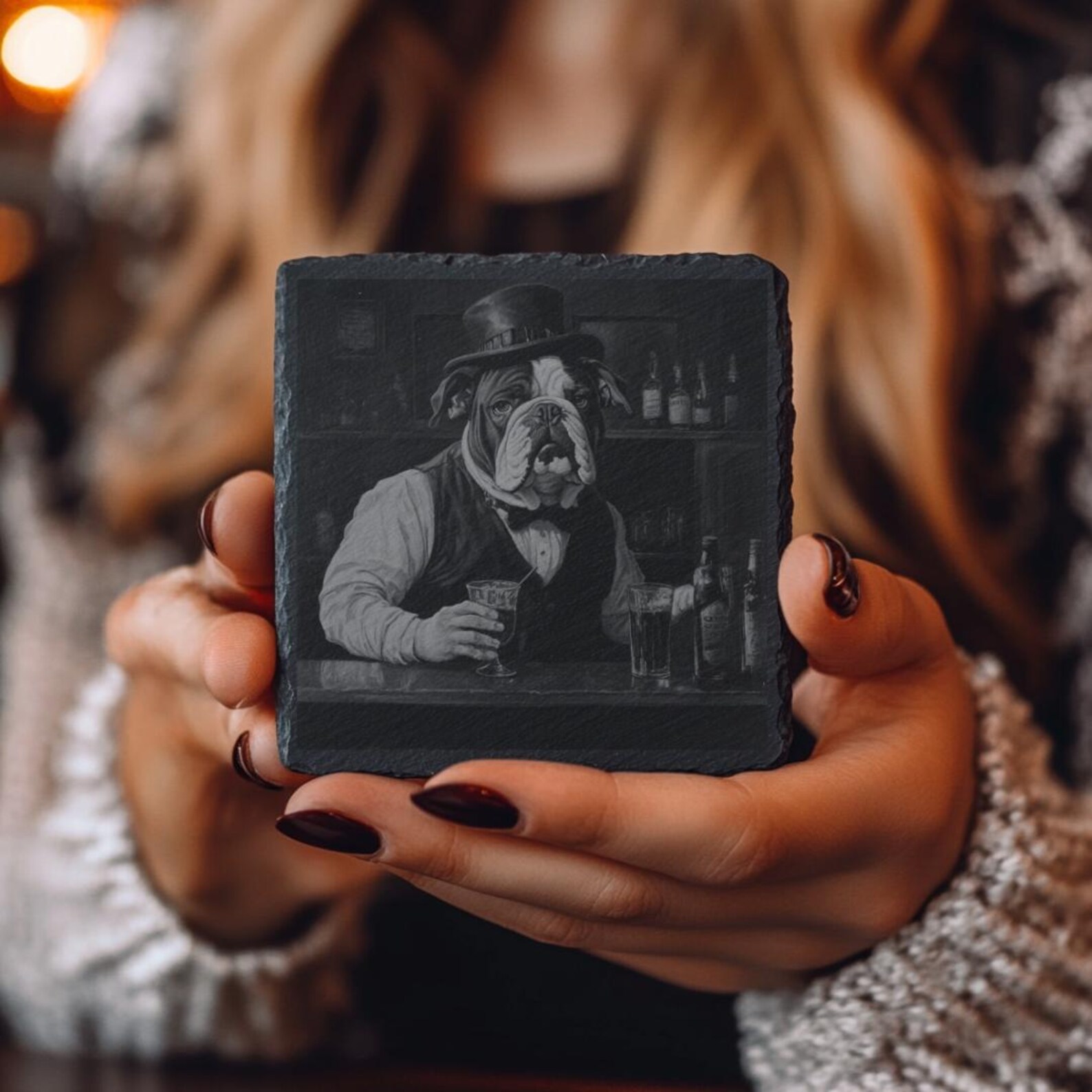 4 Dog Bartenders Funny PNG Laser Engraving Files for Slate or Wood - Etsy