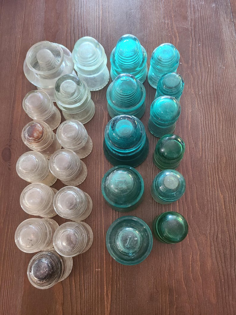 Brookfield and Hemingray Vintage Glass Insulators - Etsy