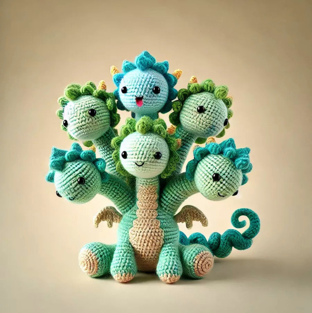 Hydra Amigurumi Crochet Pattern Digital PDF English Mythical Creature ...