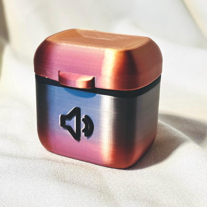 Hearing Aid Storage Container With Graduated Silk Colour Finish - Etsy UK