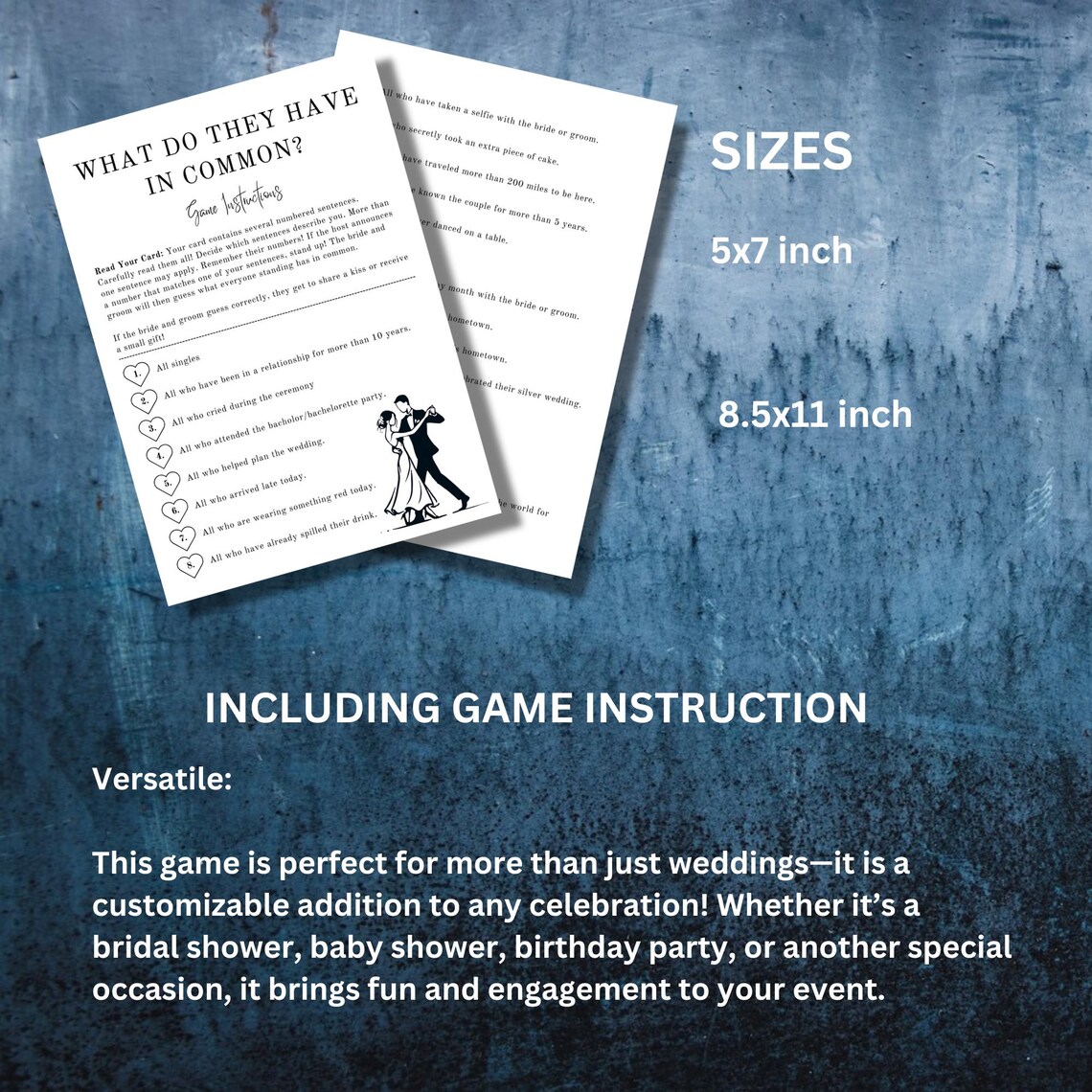 Interactive Wedding Digital Game Cards Template, Fun Guest Activity for ...