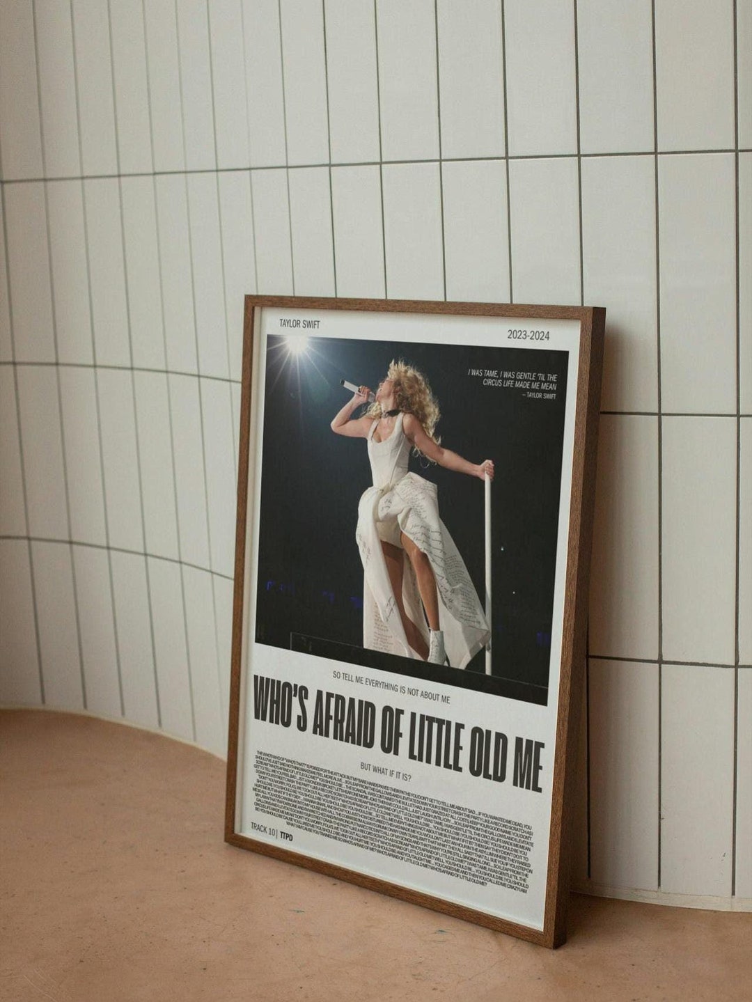 Who's Afraid of Little Old Me Film Poster TTPD Film Eras Tour Taylor ...