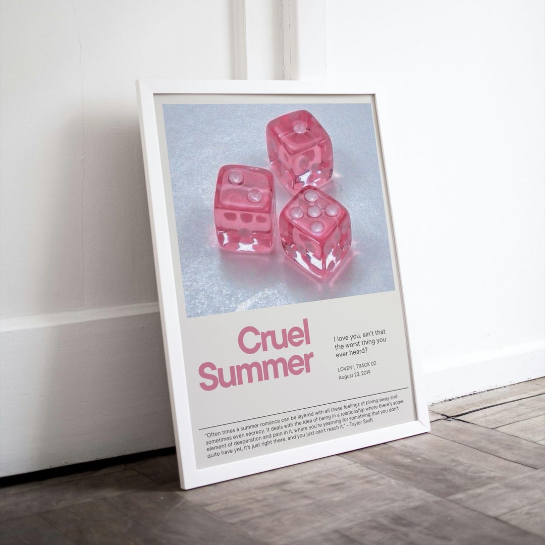 Cruel Summer Taylor Swift Notes and Detail Lyrics Lover Era Digital ...