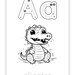 Animal Alphabet Tracing Coloring Book - Etsy