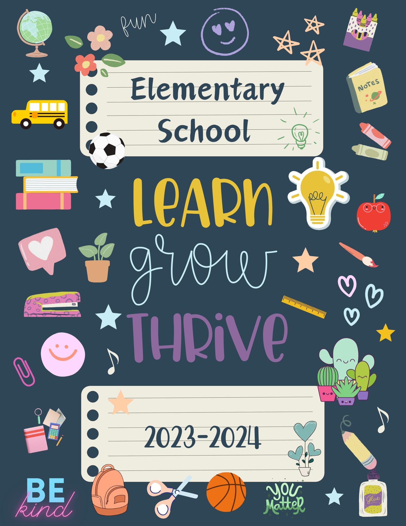 Yearbook Cover Template - Etsy