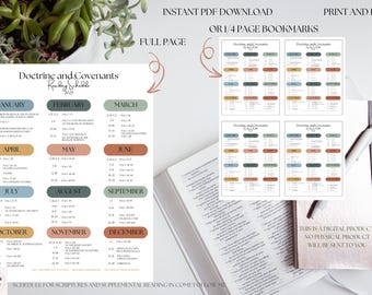 Come Follow Me 2025 Reading Schedule PLUS Bookmark | LDS Doctrine ...