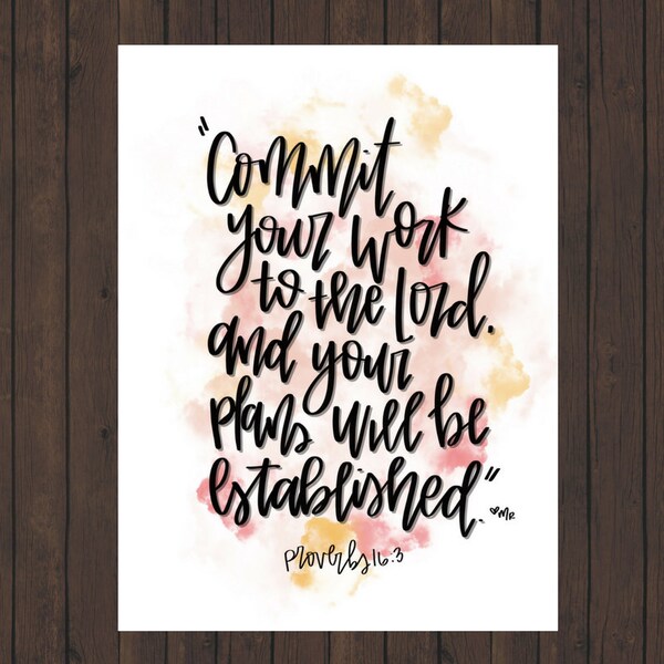 Proverbs 16 3 - Etsy