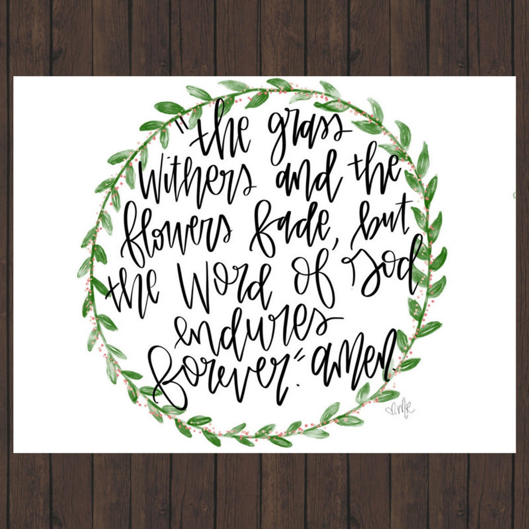 The Word Digital Scripture Art Print - Etsy