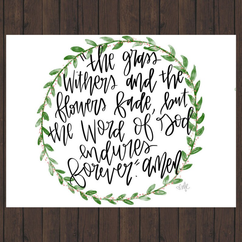 The Word Digital Scripture Art Print - Etsy